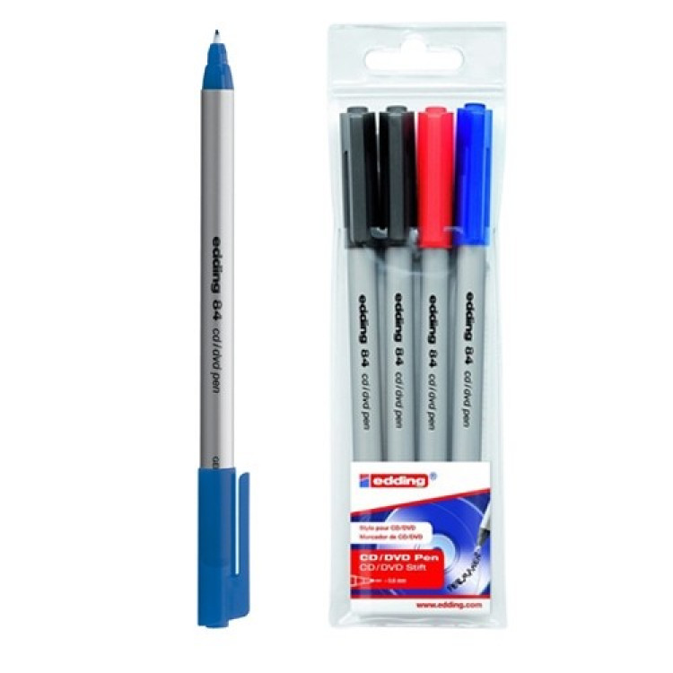 Сет маркери за ЦД Edding 84 :: КЛЕВЕР-МК - Канцелариска опрема и материјали